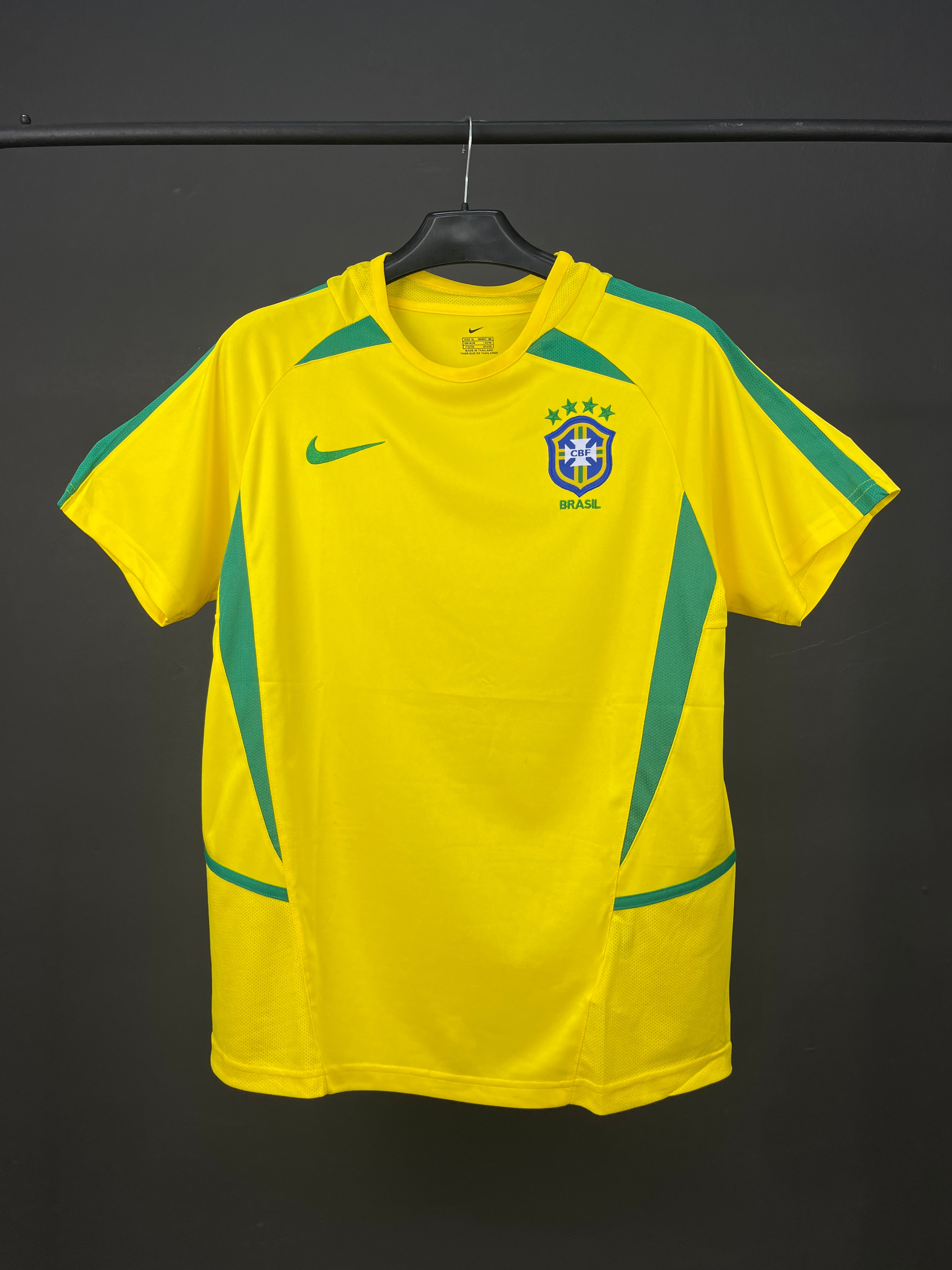 BRAZIL Retro 2002 Home Jersey – Mizo Jersey Home